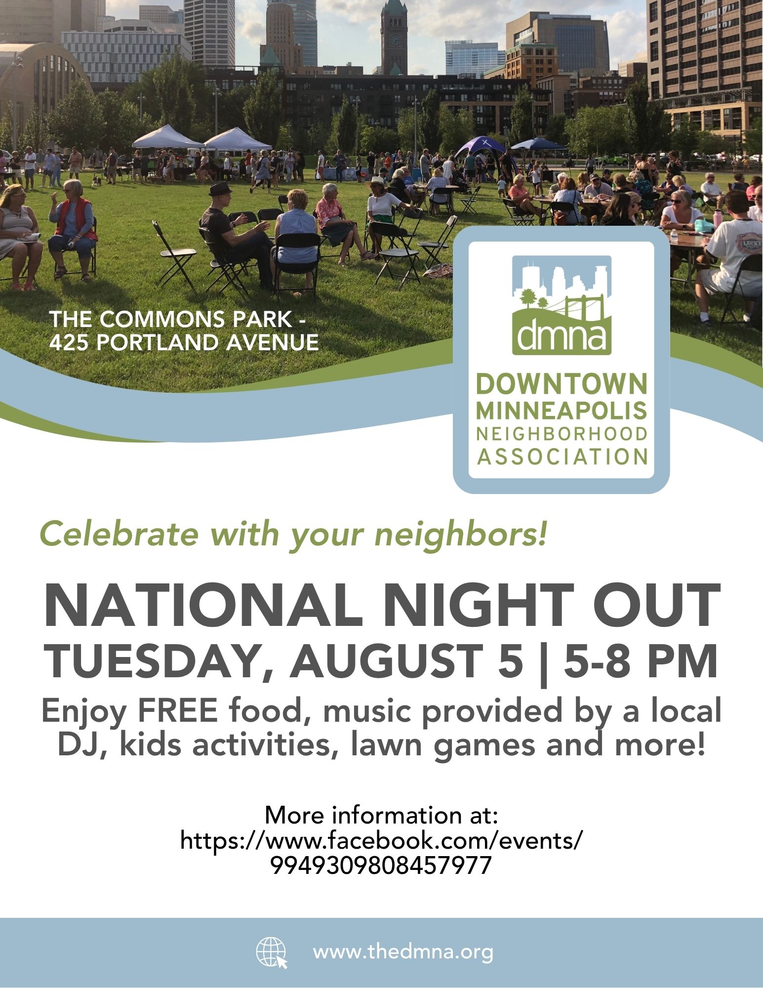 DMNA National Night Out is Tuesday, August 5, from 5 p.m. to 8 p.m., at ...