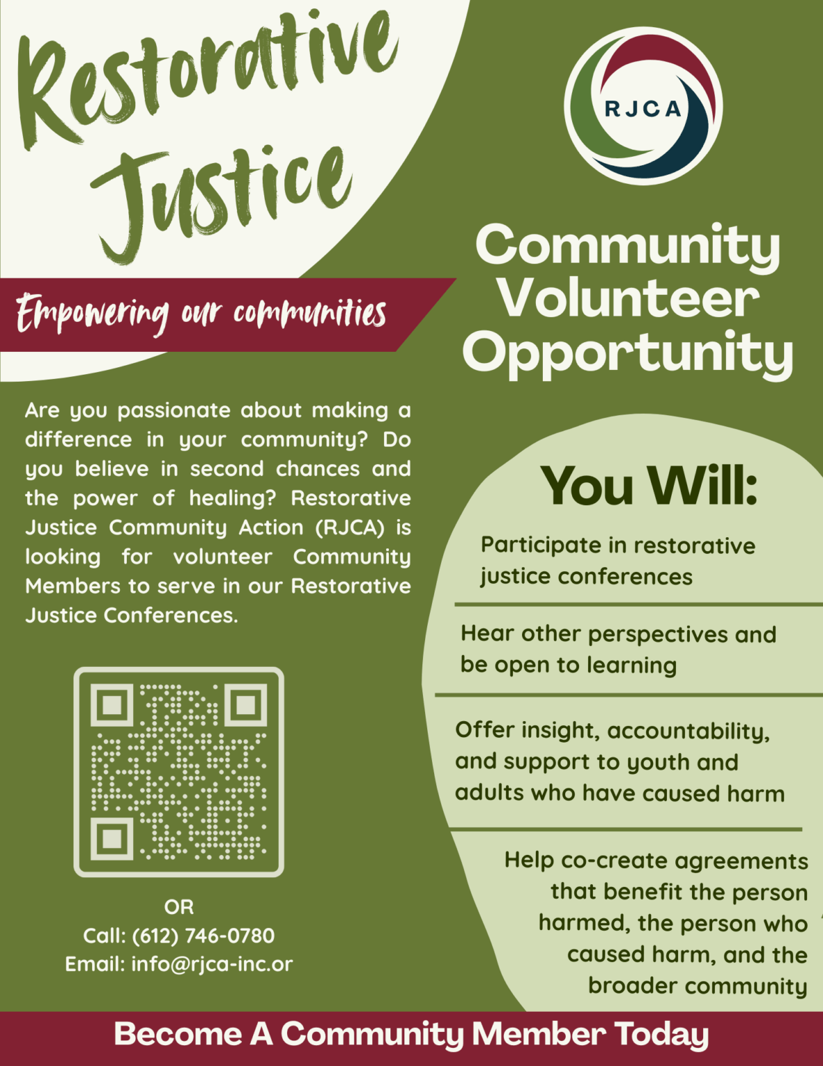Make a Difference in Our Community: Volunteer with Restorative Justice ...