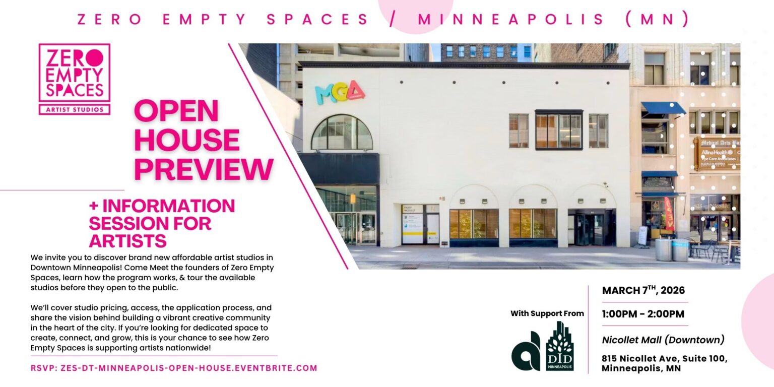 Zero Empty Space Studio Preview for Artists in Downtown Minneapolis ...